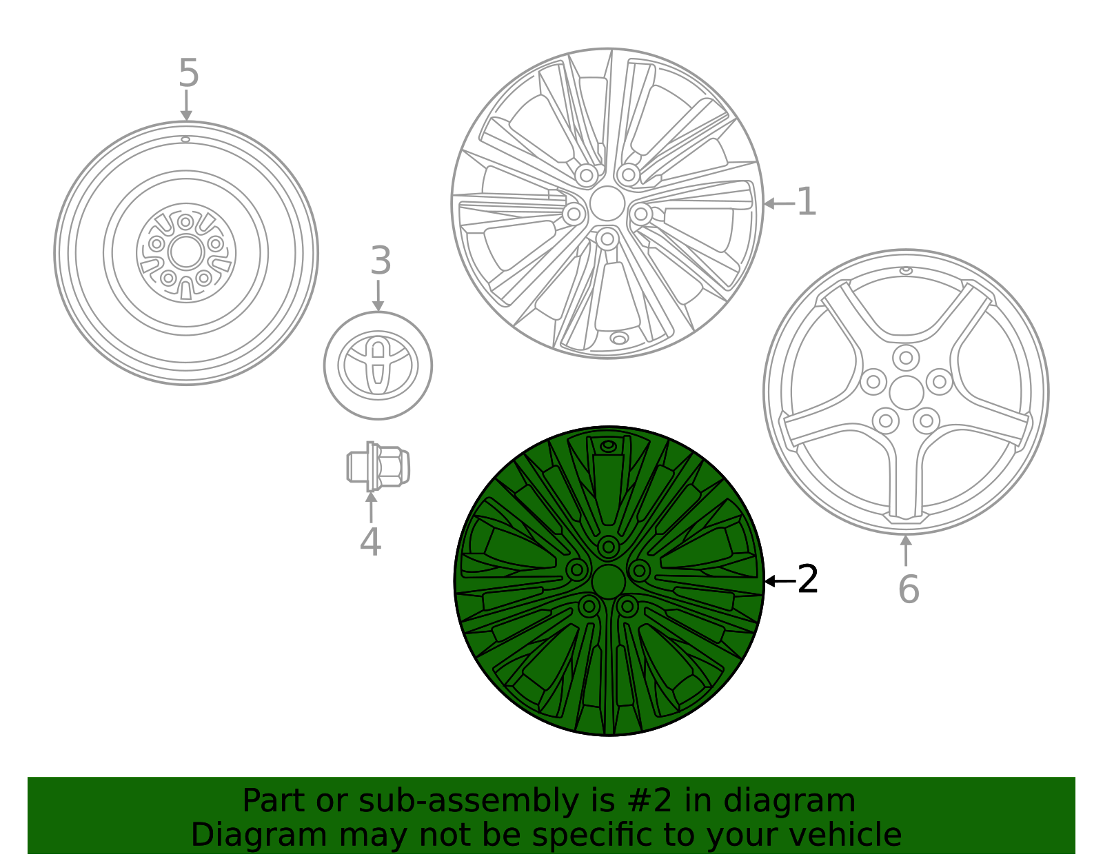 2021-2024 Toyota Venza Wheel, Alloy 4261A-48290 | Retail Performance ...