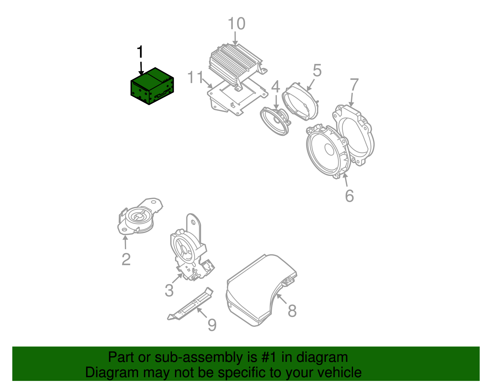 28185-9BP1C - Radio Control Unit 2018 Nissan Frontier | AutoNation Parts