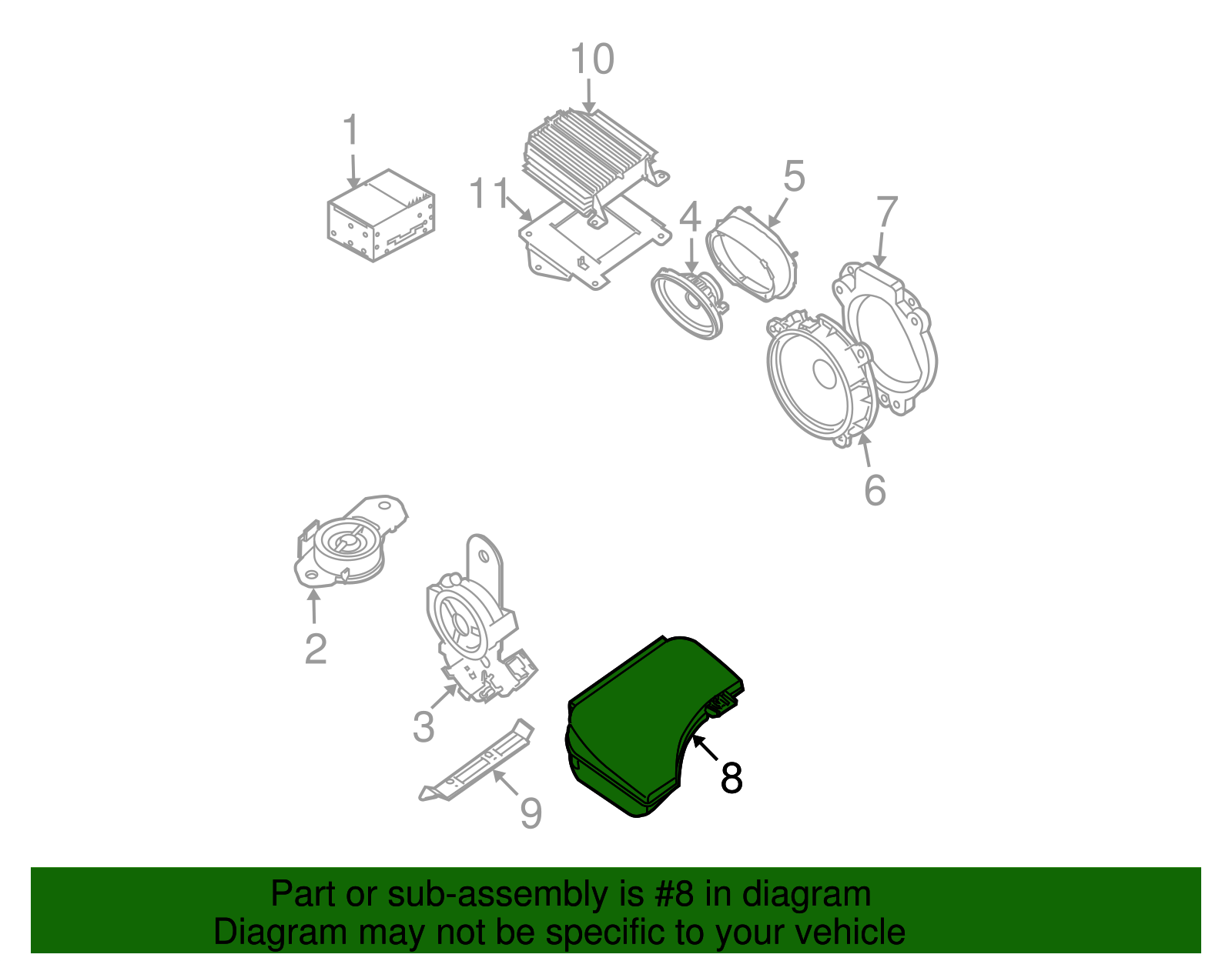 28170-EB000 - Speaker 2005-2021 Nissan Frontier | AutoNation Parts
