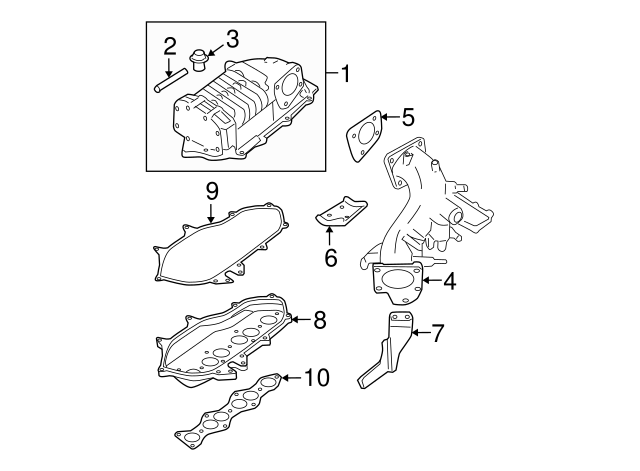 Genuine Nissan Parts Gasket Genuine Nissan OEM Fuel Injection Plenum ...