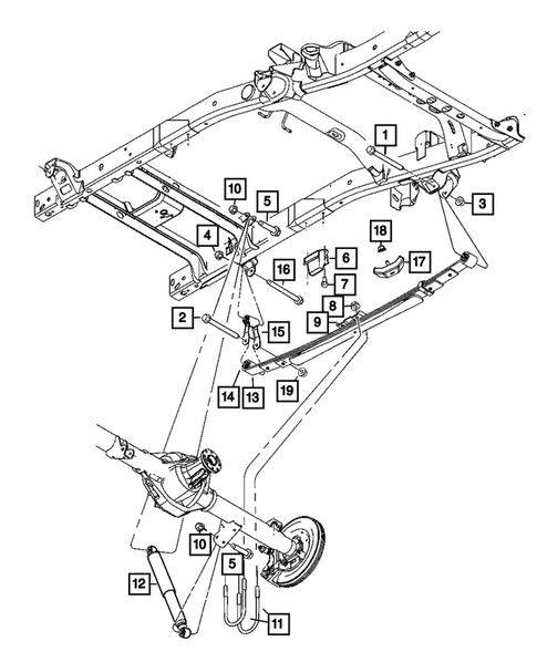 Rear Suspension and Cradle for 2012 Ram 3500 | My Mopar Parts