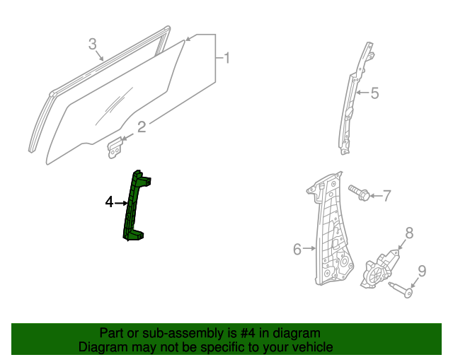 83555-A9000 - Front Guide 2015-2021 Kia Sedona | Kia.Parts Store