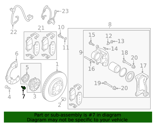 Genuine Splash Shield Bolt for 2010-2024 Hyundai | Part# 11403-06106-K ...