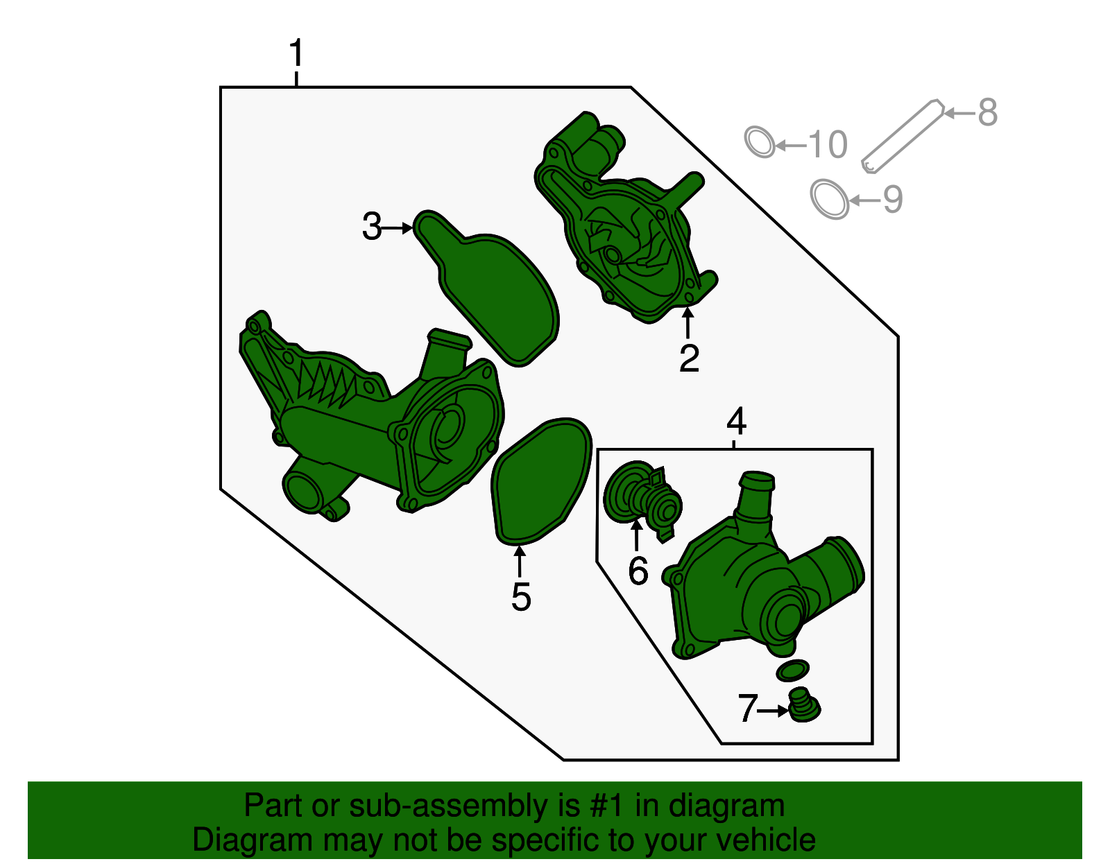 079-121-013-T - Water Pump Assembly 2008-2015 Audi | Audi OEM Parts