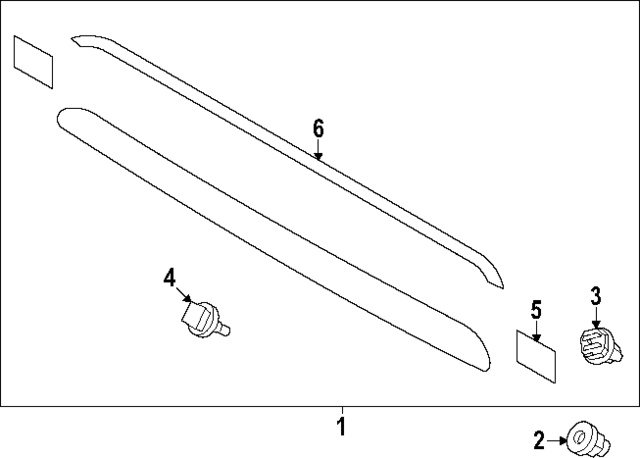 2024 Toyota Land Cruiser Trim Molding 75770-60070 | Toyota Parts Center