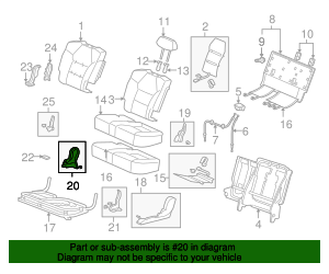 Genuine OEM Acura - Inner Cover Part# 81759-STX-A01ZF | Acura Parts For ...