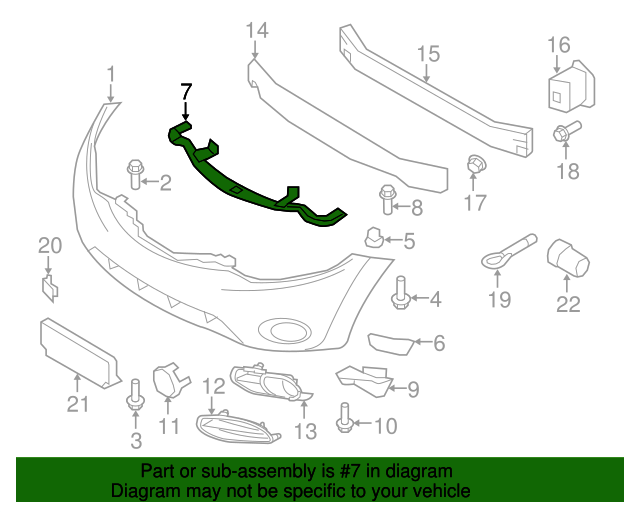 2009-2014 Nissan Murano Upper Retainer 62290-1AA0A | My Nissan Part