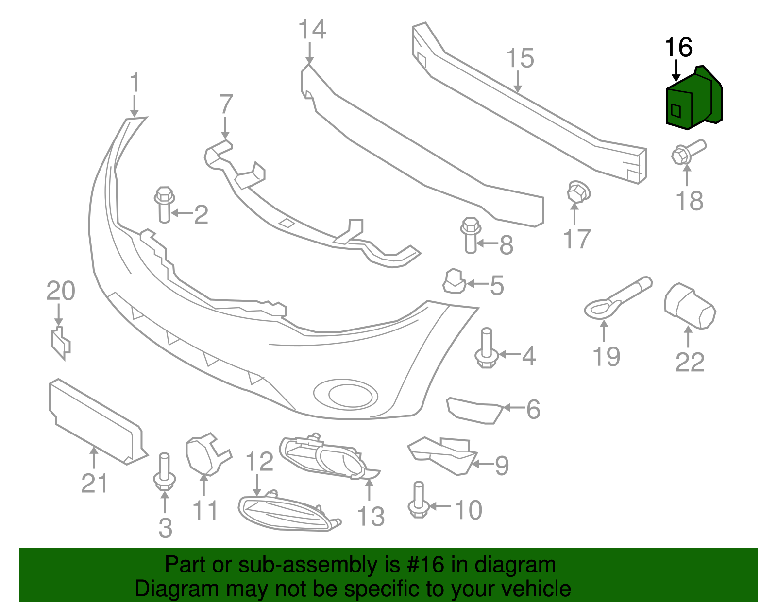 2009-2014 Nissan Murano Support Bracket 62211-1AA0A | My Nissan Part