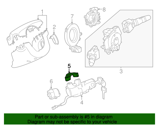 19317685 GM Ignition Lock Cylinder Case Clamp | GM Parts Store