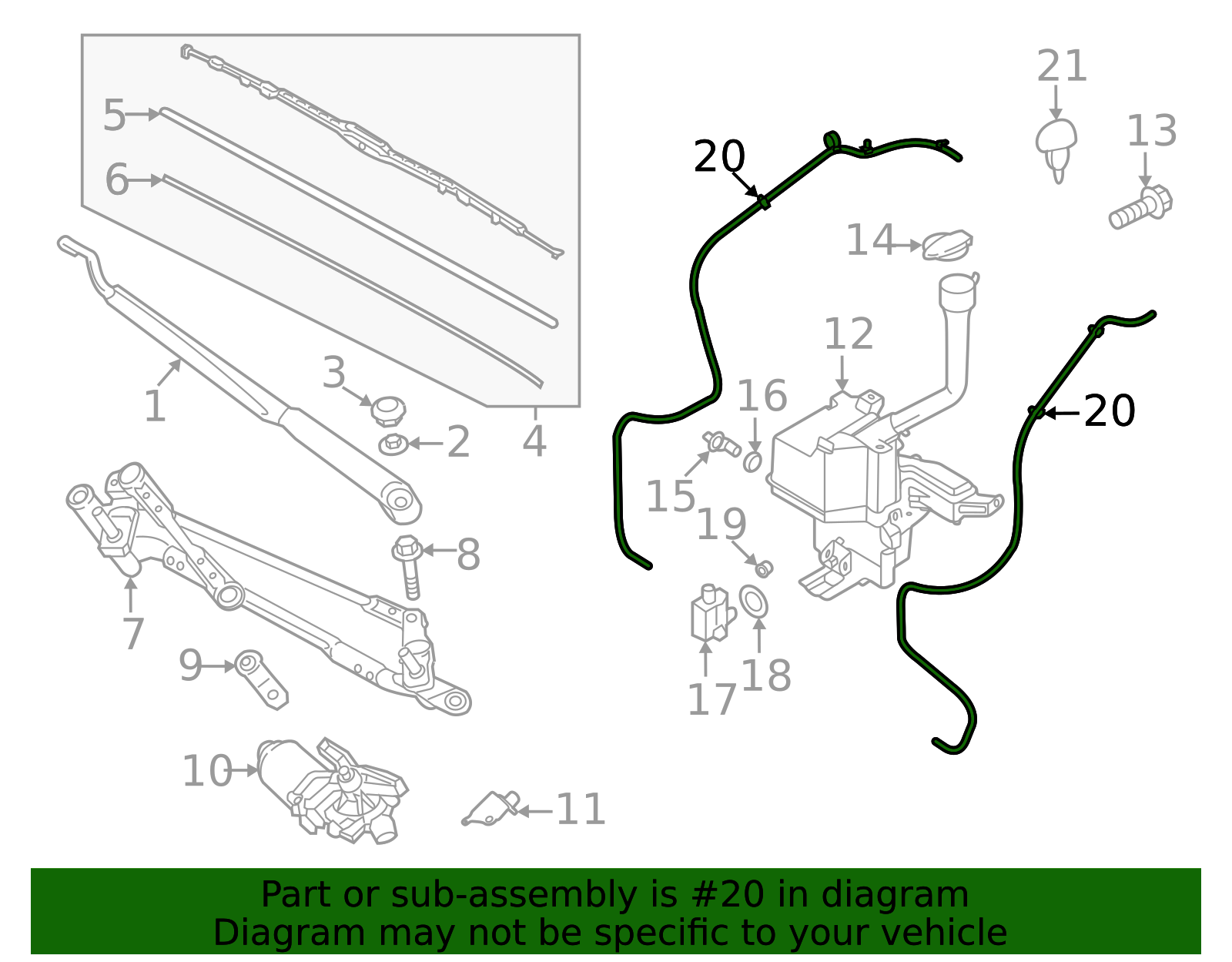98515-1F000 - Windshield Washer Pump Grommet 2015-2025 Kia | Kia.Parts ...
