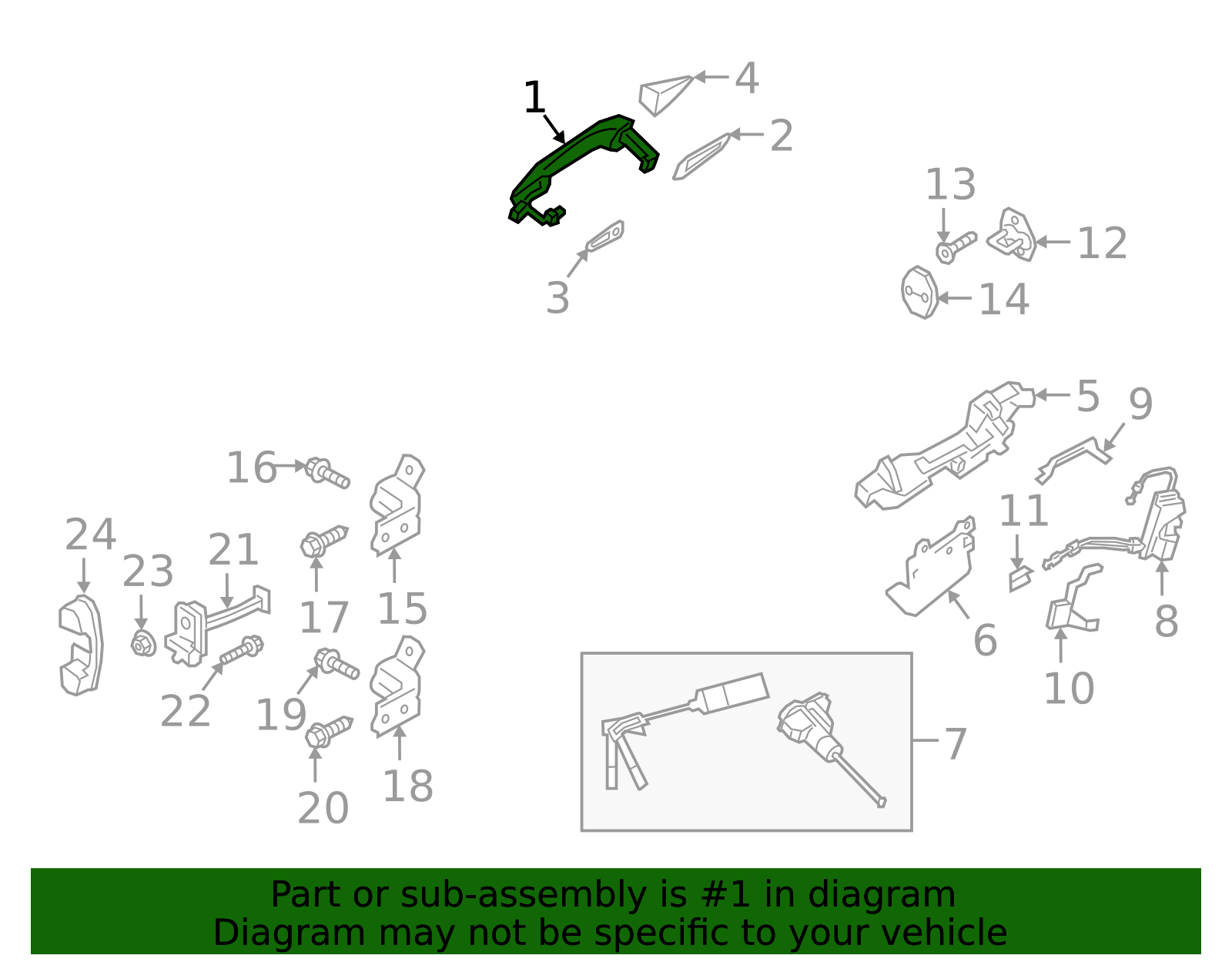 2019-2021 Genesis G70 Handle, Outside 82661-G9300 | OEM Parts Online