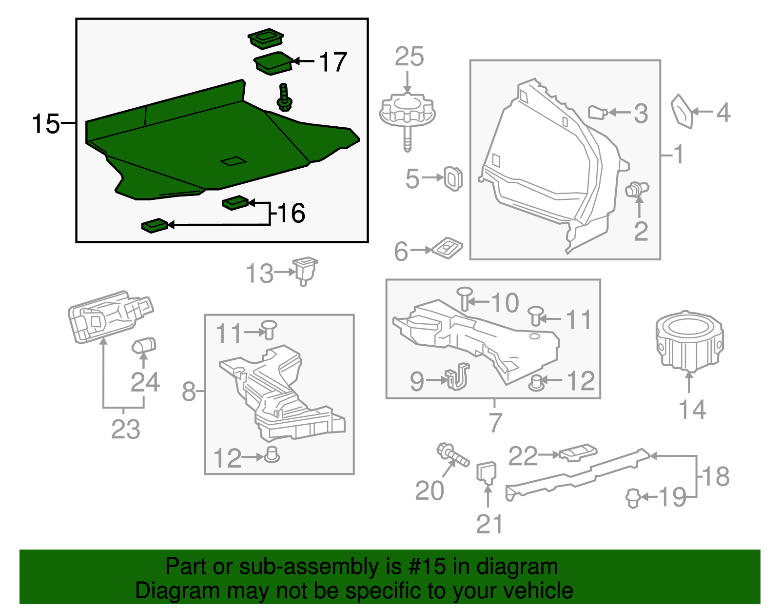2016-2022 Toyota Floor Cover 58415-47110-C2 | Toyota Parts Center