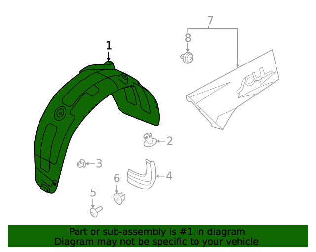 2020-2022 Kia Soul Wheelhouse Liner 86821-K0000 | OEM Parts Online