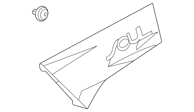 87850-K0000 - Body D-Pillar Molding 2020-2022 Kia Soul | Kia Cheap Parts