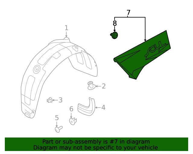 87850-K0000 - Body D-Pillar Molding 2020-2022 Kia Soul | Kia Cheap Parts