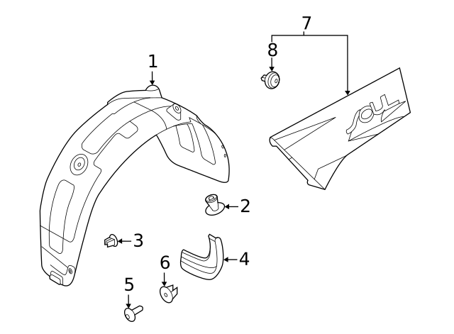 2020-2022 Kia Soul Body D-Pillar Molding 87850-K0000 | TascaParts.com