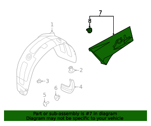 87850-K0000 - Body D-Pillar Molding 2020-2022 Kia Soul | Kia.Parts Store