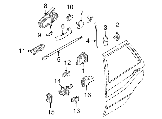 Genuine BMW 51-22-8-402-601 | Lock Assembly | FREE Shipping on Most ...