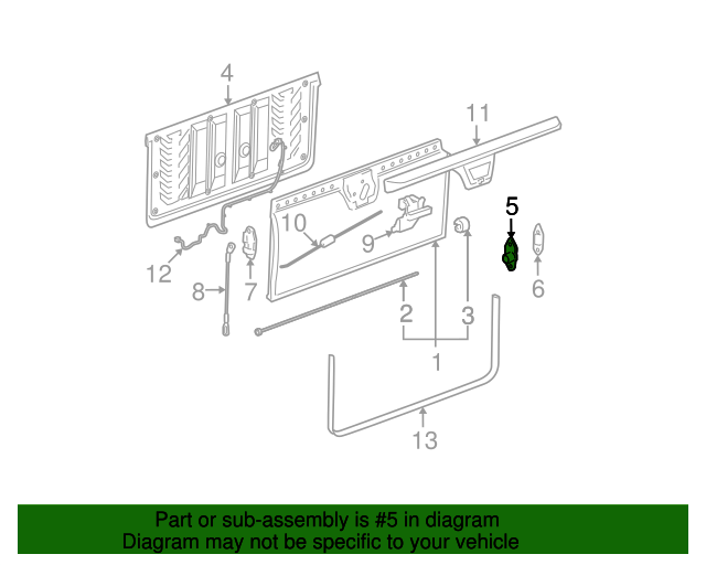 2007-2020 GM Hinge 15206082 | NewGMParts.com