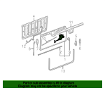 2007-2012 GM Black Tailgate Handle 25790724 GM | GMPartsDirect.com