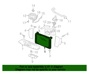 Buy Genuine GM Auto Parts - Radiator (Part # 19256745) | GM Parts Store
