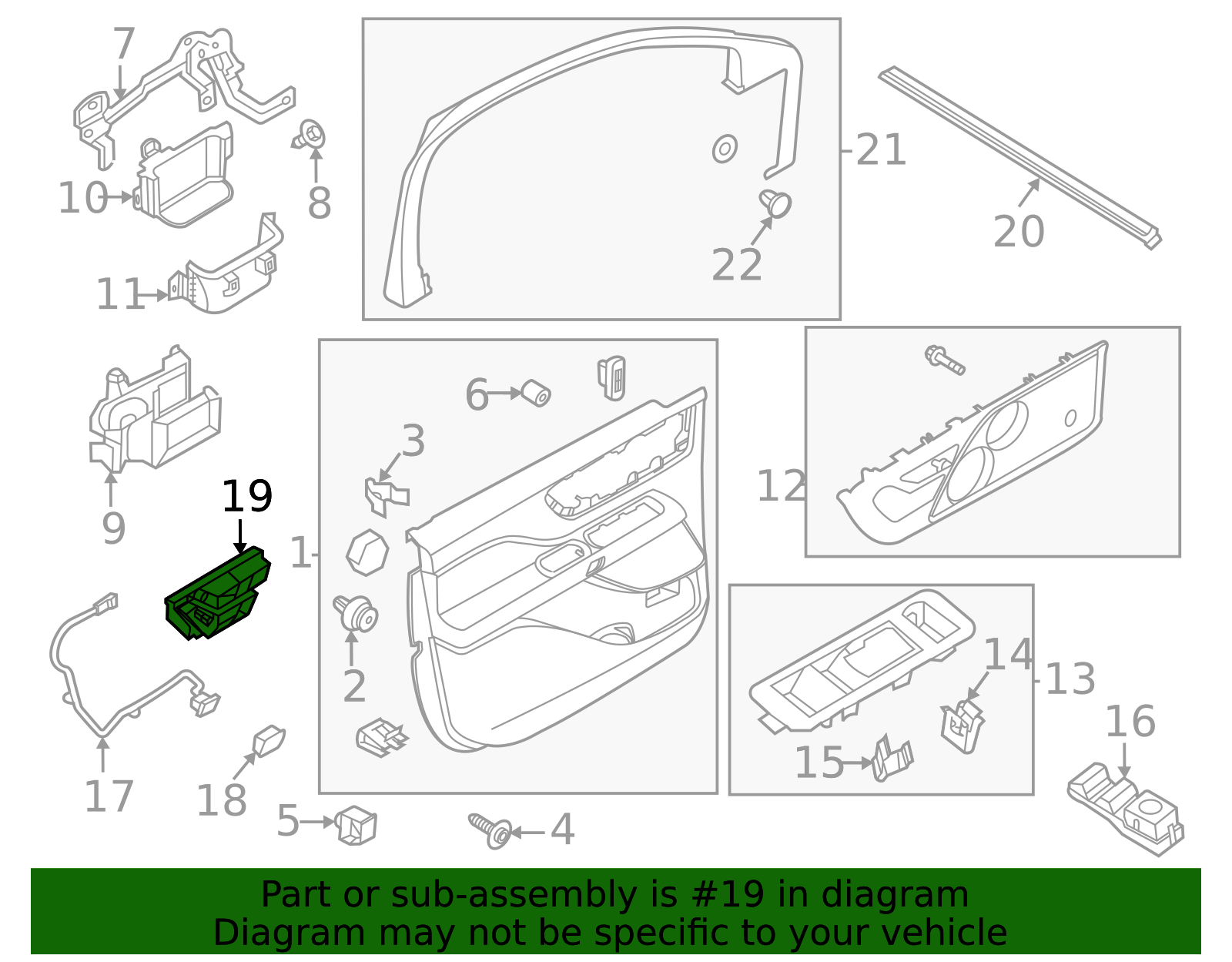 2025 Lincoln Aviator Motorcraft™ Power Seat Switch SW-8924 | TascaParts.com