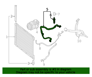 222-830-60-02 - A/C Refrigerant Suction Hose 2018-2020 Mercedes-Benz ...