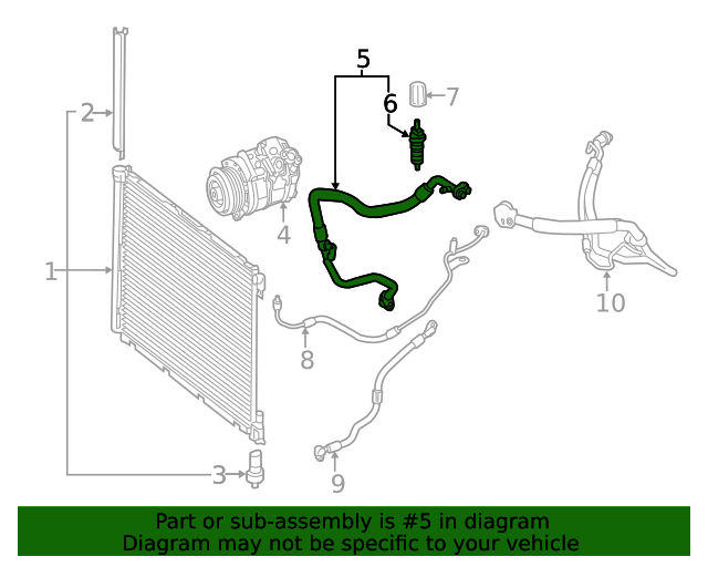 222-830-60-02 - AC Hoses 2018-2020 Mercedes-Benz | Mercedes-Benz USA Parts