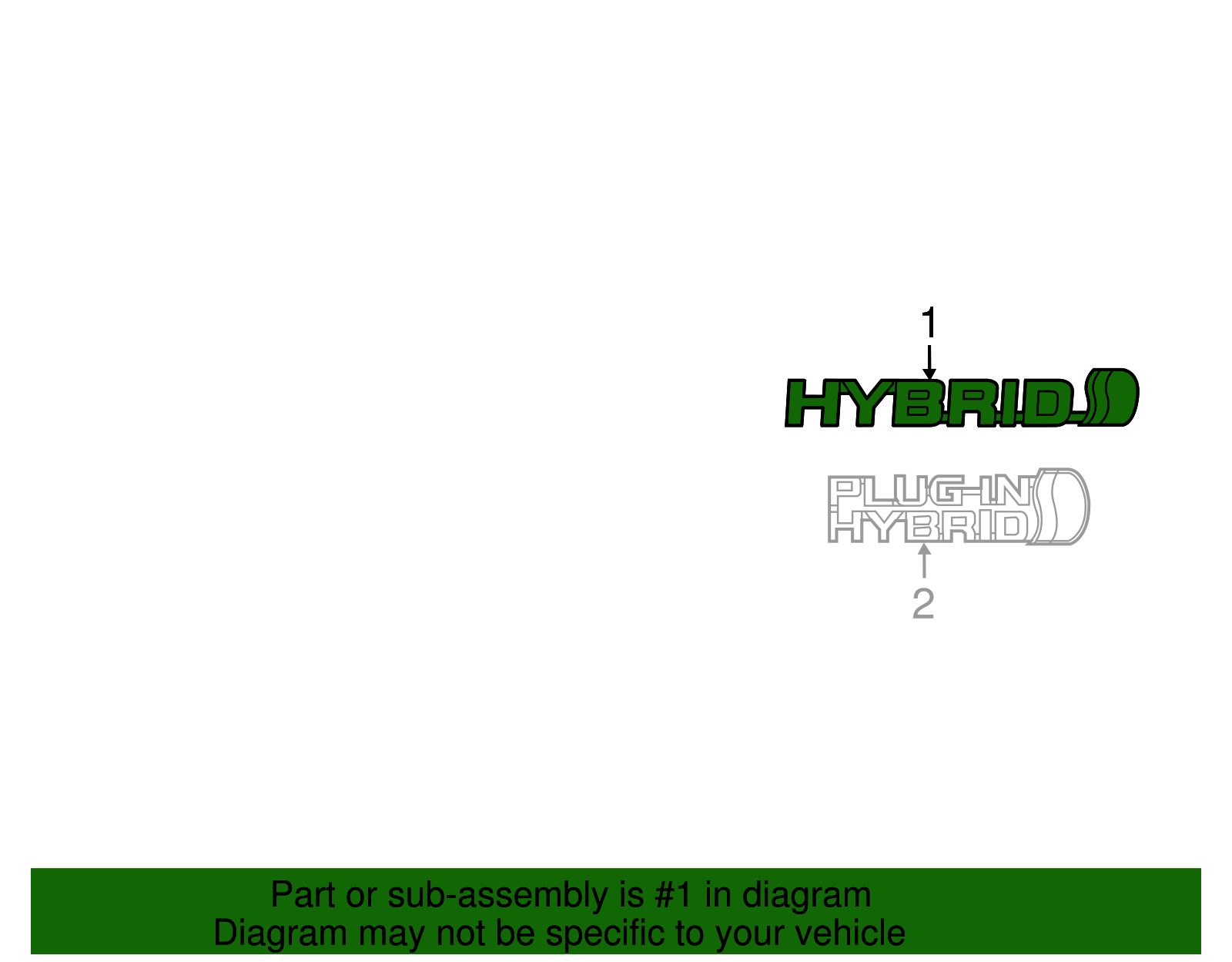 Genuine Toyota Nameplate part# 75374-47062 for 2010-2017 Toyota ...