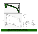 2015-2020 GM Jet Black Liftgate Upper Trim Finish Panel 84299959 ...