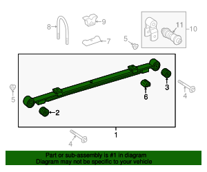2014-2018 Mercedes-Benz Sprinter 3500 Leaf Spring 906-320-80-06-64 ...