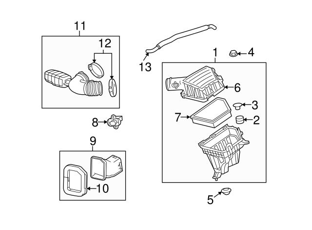 2010-2015 Chevrolet Camaro Air Filter 92196275 | GM Parts Center