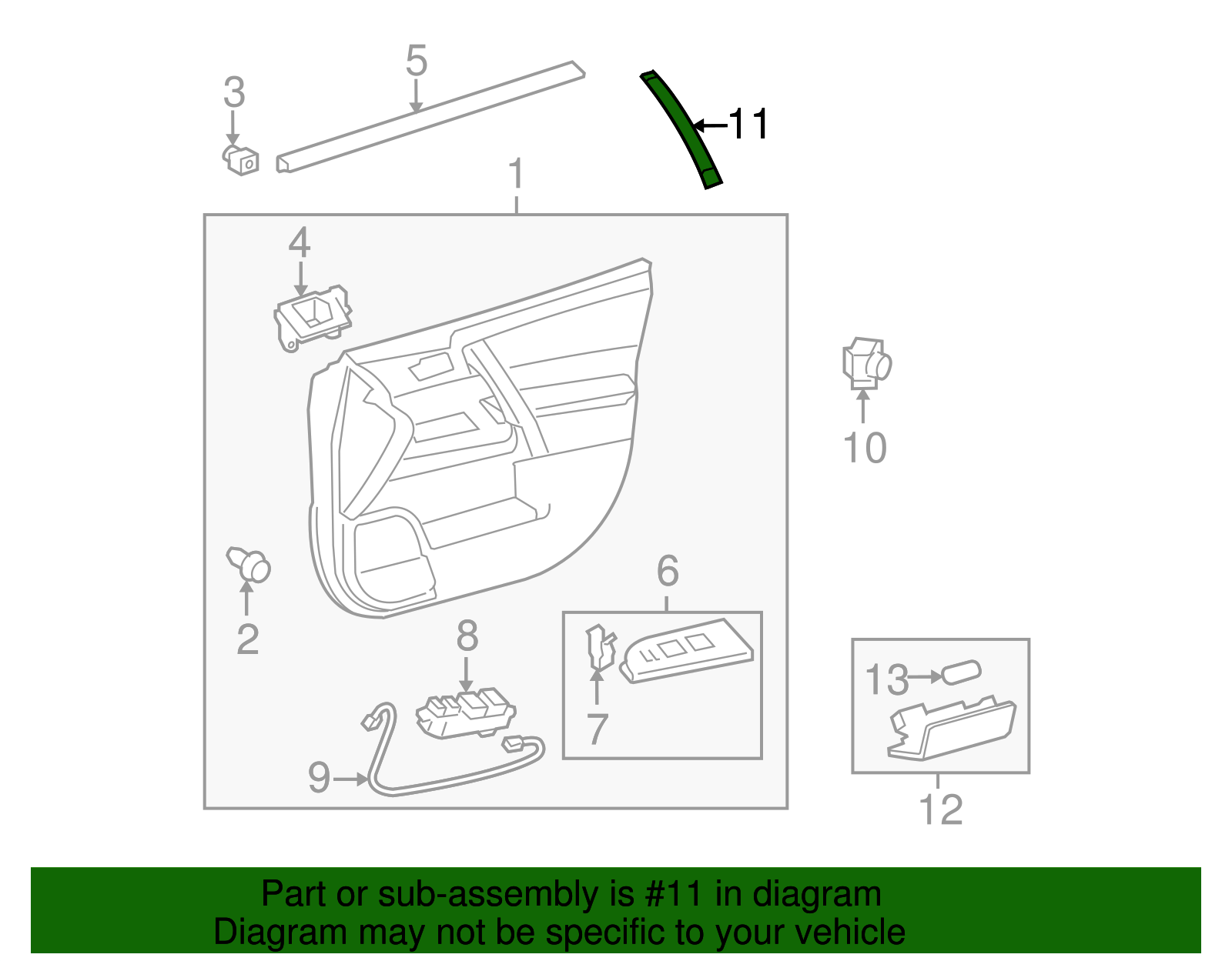 2011-2013 Toyota Highlander Cover 74612-48060 | Toyota Parts Center