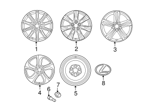 4261A-30301 - Wheel, Alloy For 2008-2011 Lexus | Lexus OE Parts