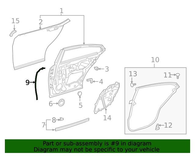 67895-06020 - Front Weather-Strip - 2019-2023 Lexus | MyLexusParts