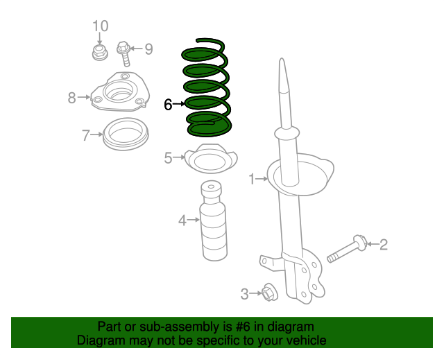 54010-4RA0B - Coil Spring 2016-2023 Nissan Maxima | AutoNation Parts
