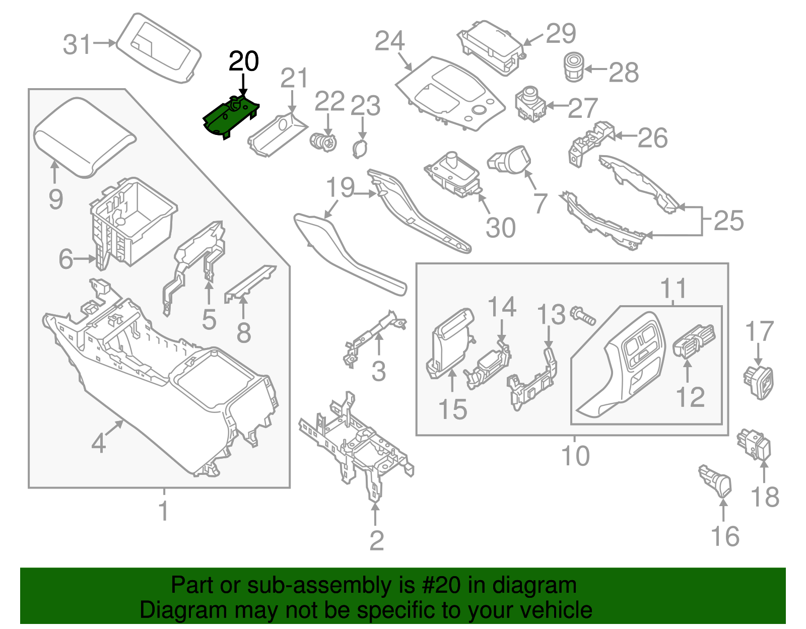96924-9NB0B - Pocket 2013-2018 Infiniti | INFINITI Parts & Accessories ...