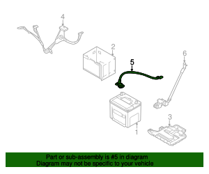 91850-2K210 - Positive Cable 2010-2011 Kia Soul | Kia.Parts Store