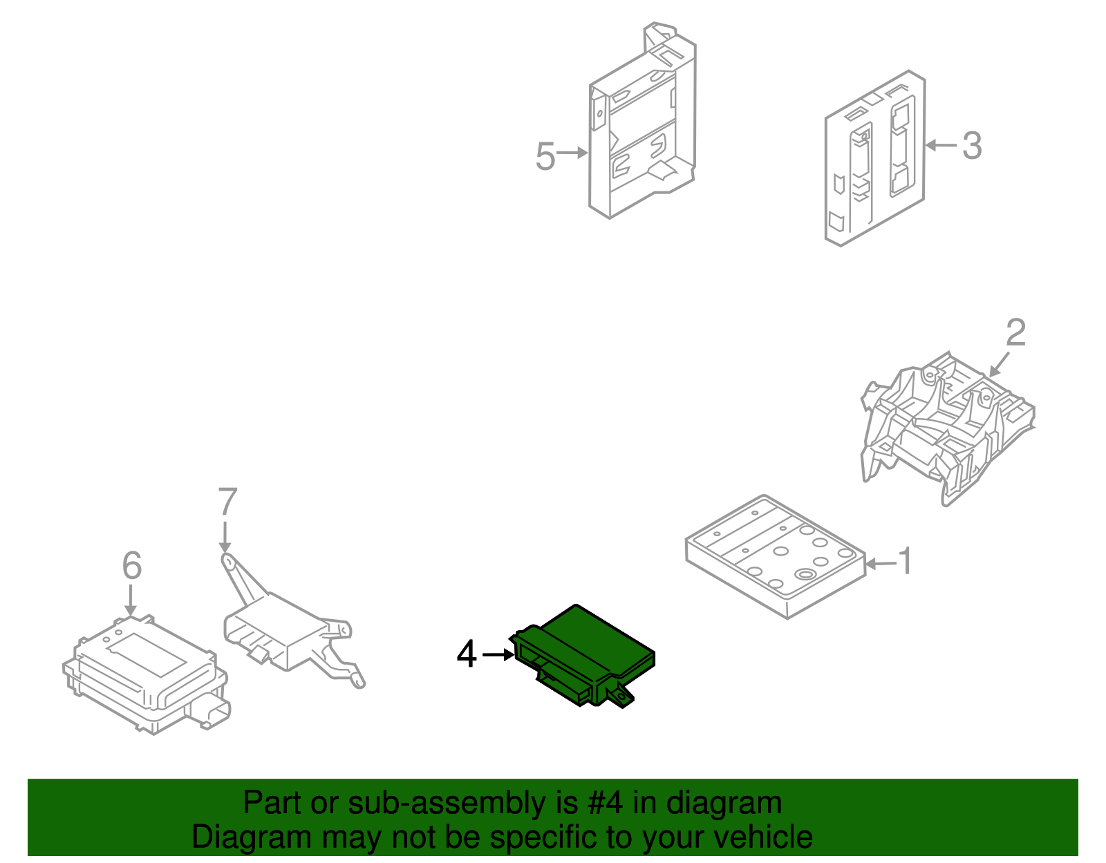 8T0-907-468-AF - Control Module 2012 Audi Q5 | Audi OEM Parts