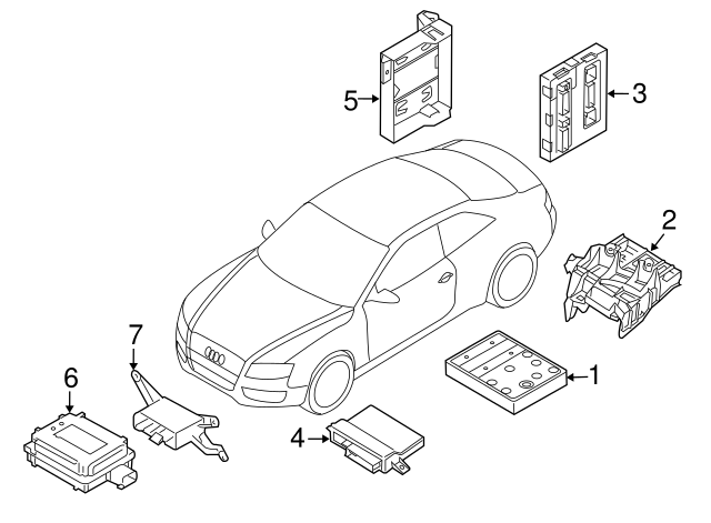 2010-2012 Audi Control Module 8K0-907-063-BE | Genuine Audi Parts