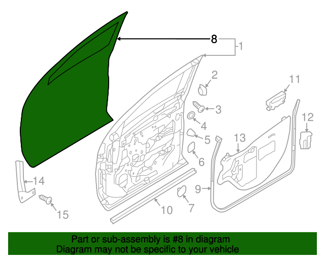 2016-2024 Nissan Outer Panel 80152-EZ00A | Riverside Nissan