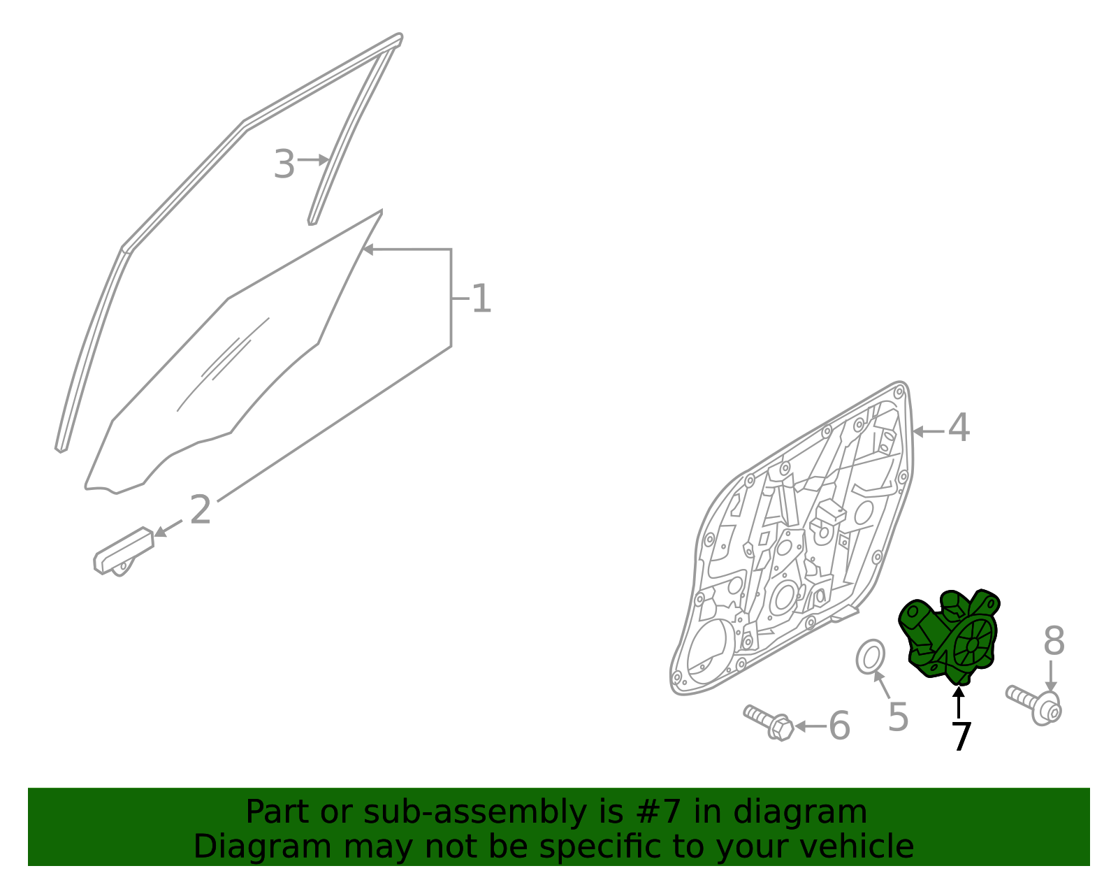 82450-K0010 - Window Motor 2020-2024 Kia Soul | Kia.Parts Store