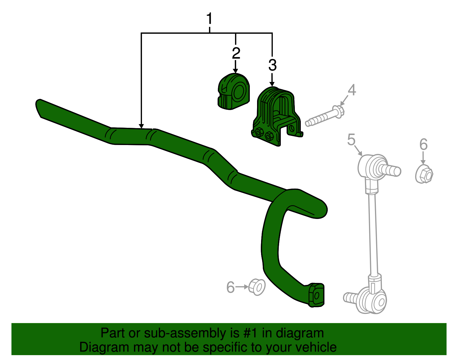 2018-2025 GM Front Stabilizer Shaft 86774157 GM | GMPartsDirect.com