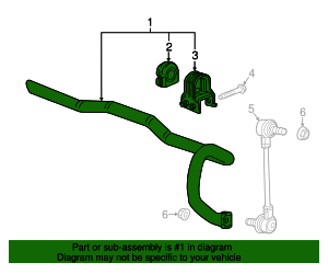 2018-2025 GM Front Stabilizer Shaft 86774157 GM | GMPartsDirect.com
