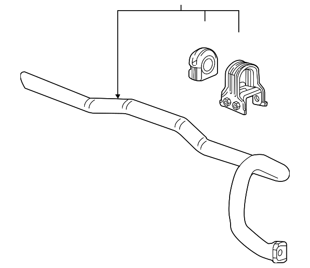 2018-2025 GM Front Stabilizer Shaft 86774157 GM | GMPartsDirect.com