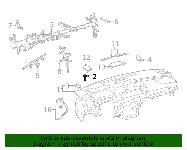 52161-02020 - Bumper Cover Clip For 2002-2024 Lexus | Lexus OE Parts