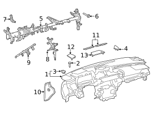 52161-02020 - Bumper Cover Clip 2002-2024 Lexus | Longo Lexus Parts