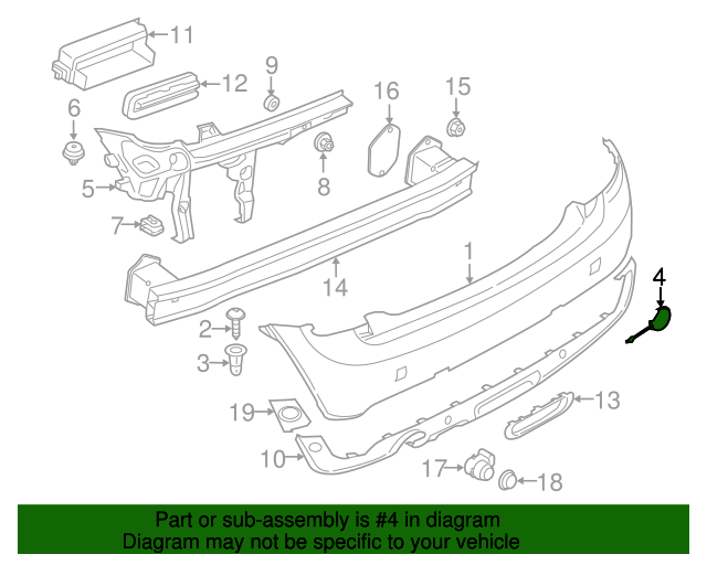 2014-2024 Mini Cooper Tow Eye Cap 51-31-7-380-012 | BMW Mini Parts Depot