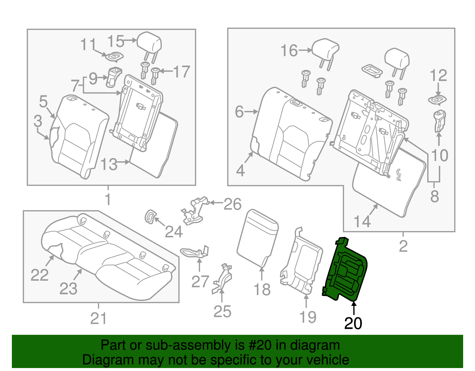 88702-5DA0A - Support 2017-2019 Infiniti QX30 | INFINITI Parts ...