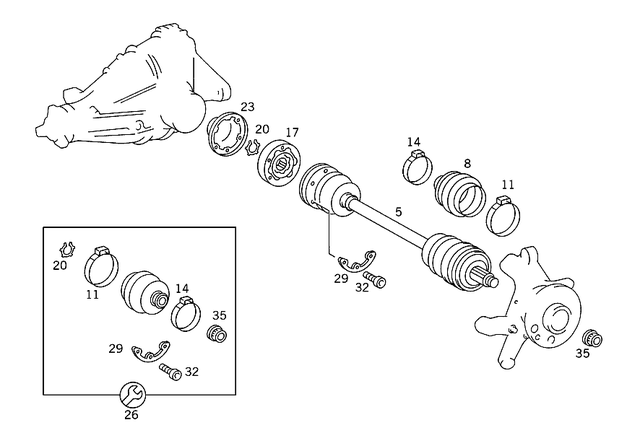 124-357-01-91 - Boot 1954-1999 Mercedes-Benz | Mercedes-Benz USA Parts